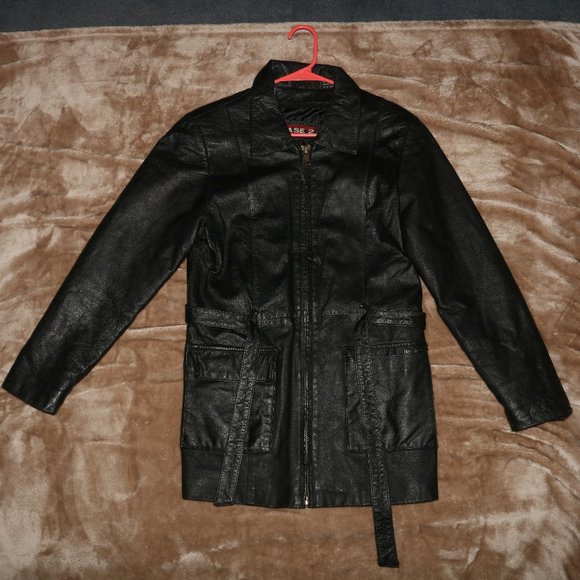 Phase 2 | Jackets & Coats | Phase 2 Leather Jacket Genuine Real Length ...